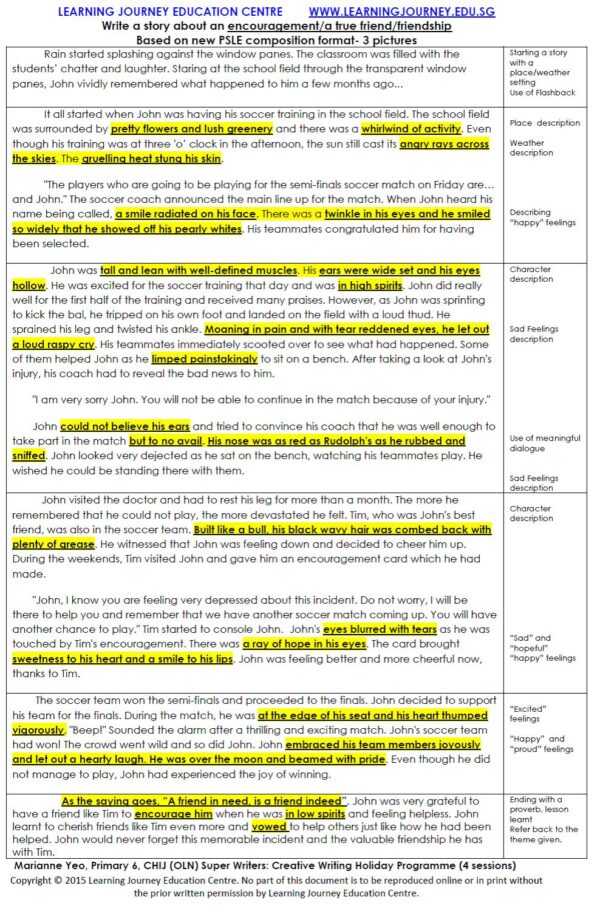 Model Compositions (Primary) - English Tuition Programmes Singapore ...