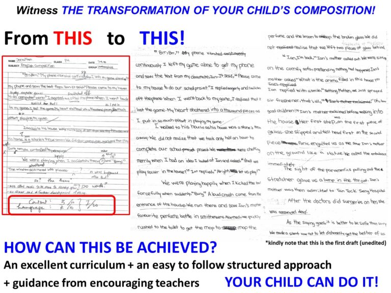 Model Compositions (Primary) - English Tuition Programmes Singapore ...