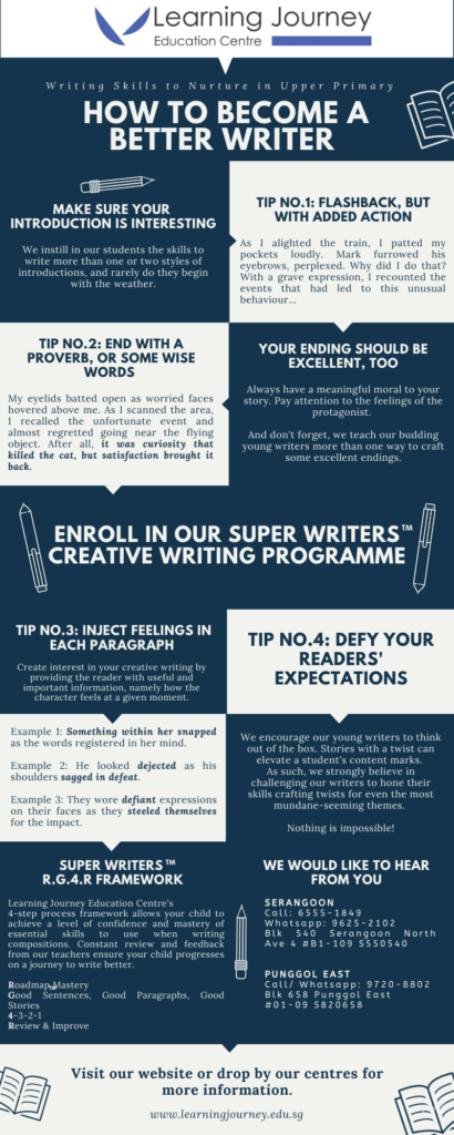 Writing Skills to Nurture In Upper Primary - English Tuition Programmes Singapore | English ...