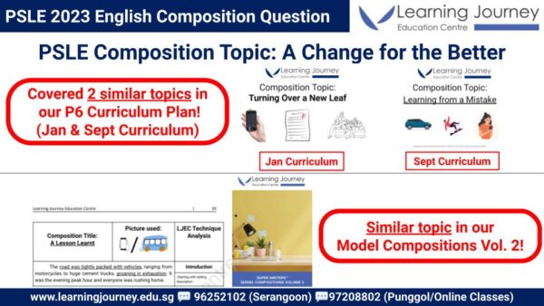 2023 PSLE English Composition Topic A Change for the Better - English ...