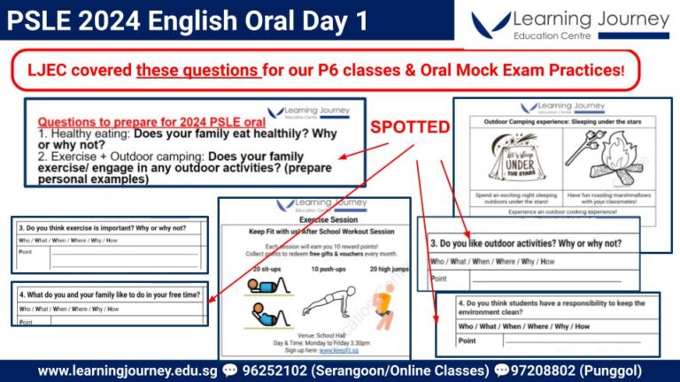 PSLE 2024 English Oral Topic & Questions - English Tuition Programmes ...