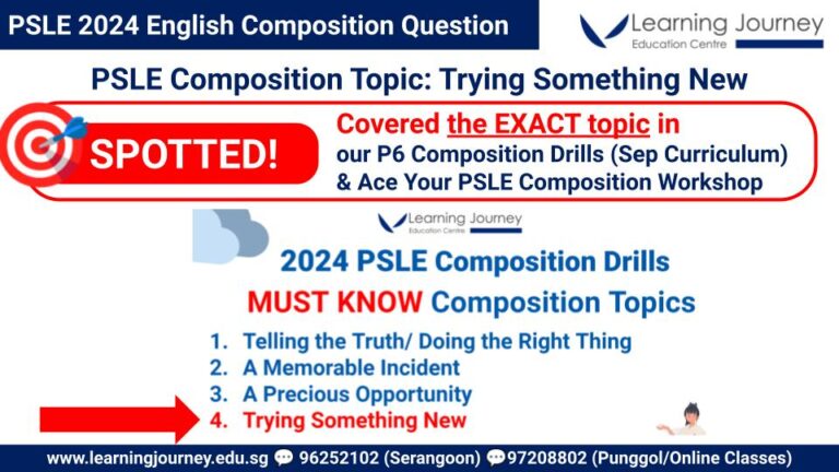SPOT ON!! 2024 PSLE English Composition Topic - English Tuition ...