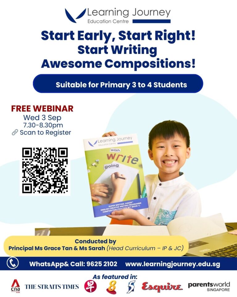 FREE - Composition Writing Webinar For Primary 3–4 Students - English Tuition Programmes ...